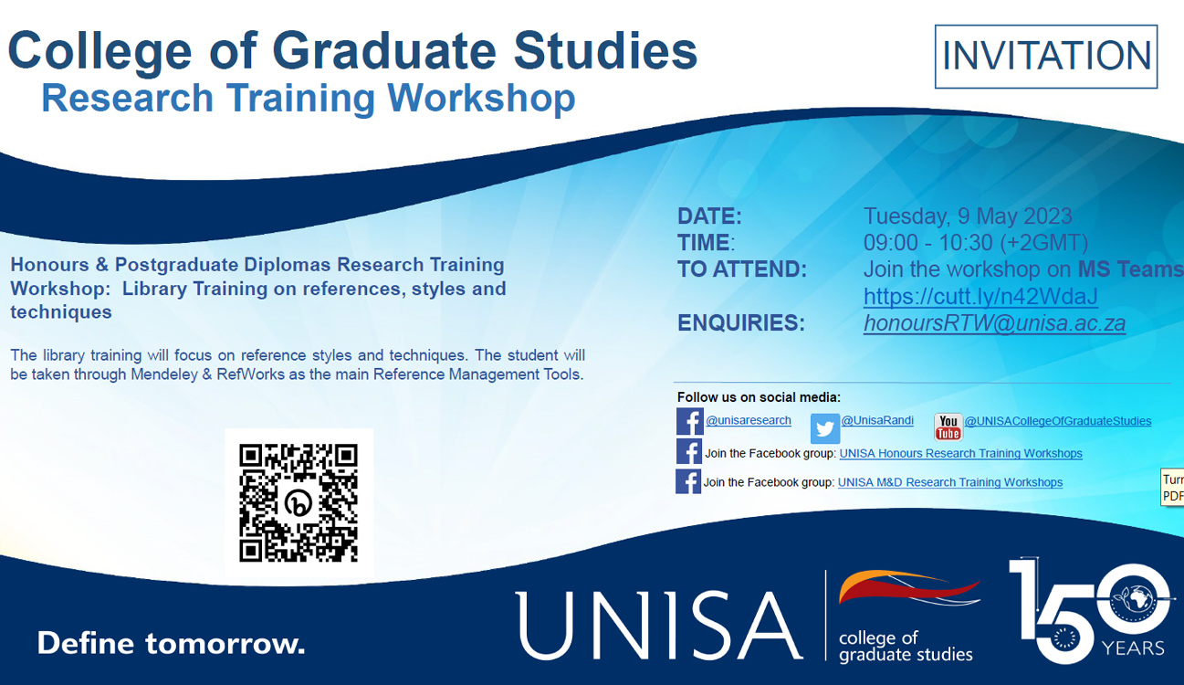 Honours & Postgraduate Diplomas Research Training Workshop